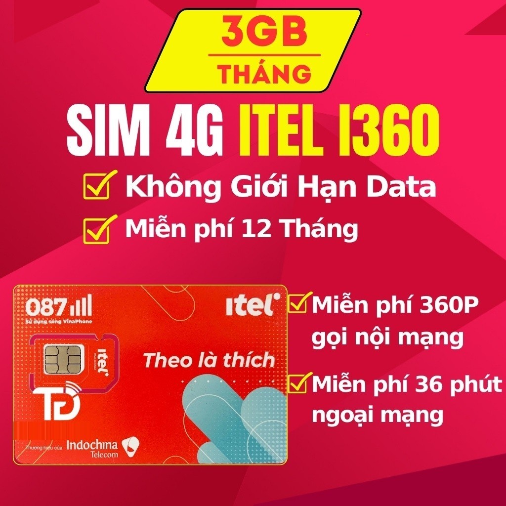 [ TRỌN GÓI 1 NĂM ] MỚI NHẤT SIM 4G ITELECOM SỬ DỤNG SÓNG VINA TRỌN GÓI ...