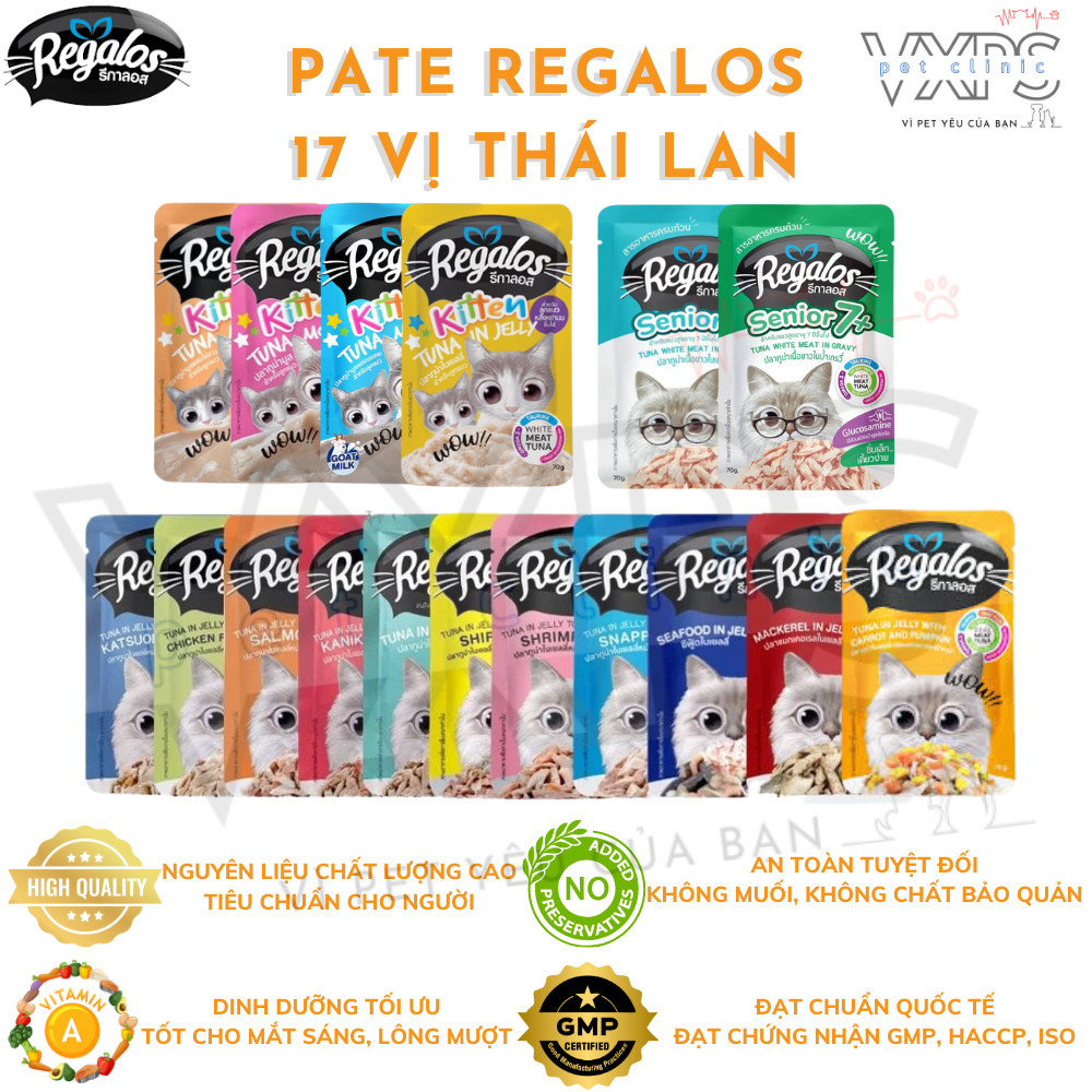 Pate Regalos – Thức ăn ướt cao cấp nội địa Thái Lan dành cho mèo ...