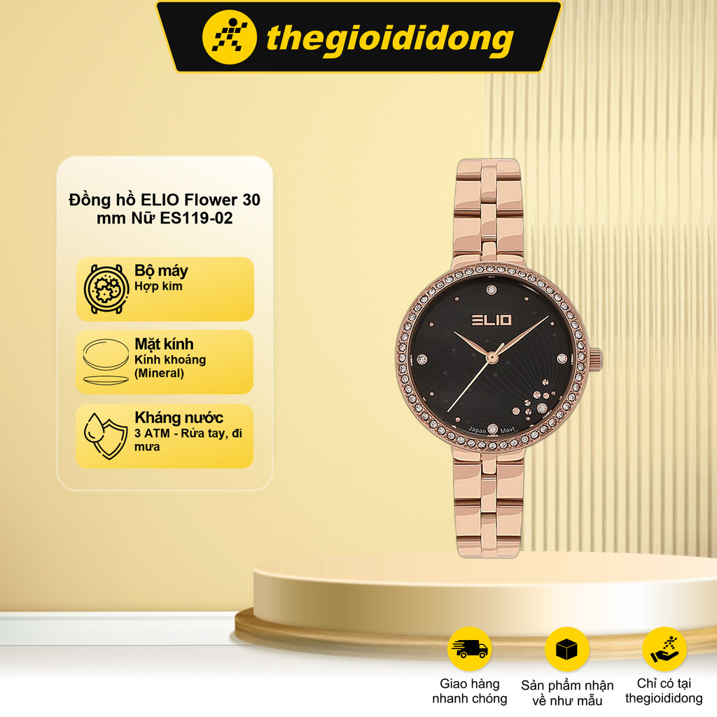 Đồng hồ ELIO Flower 30 mm Nữ ES119-02 - Hàng chính hãng | Shopee Việt Nam