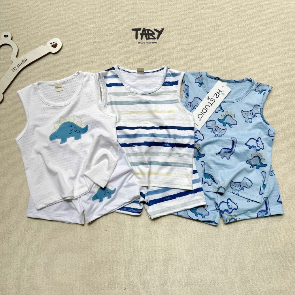 [TABY] Set ba lỗ khủng long, chất liệu thông hơi thoáng mát mùa hè cho ...