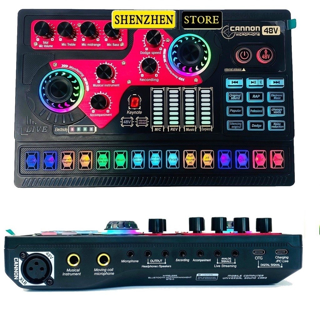 Sound Card X5 Hát Karaoke, Thu Âm, Livestream, Có Bluetooth, Autotune ...