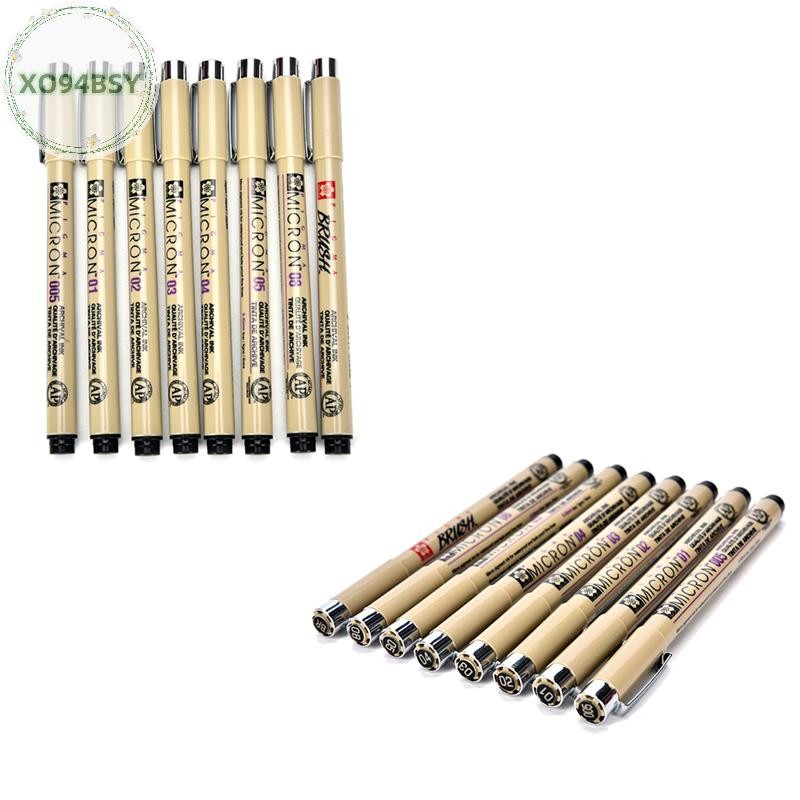Xo94bsy 8 CÁI Sakura Pigma Micron Fine Line Pen Art Supplies 005 01 02 ...