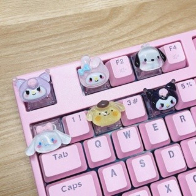 Diy Keycap Hoạt Hình Dễ Thương Giai Điệu Coolomey Trong Suốt Chữ Thập ...