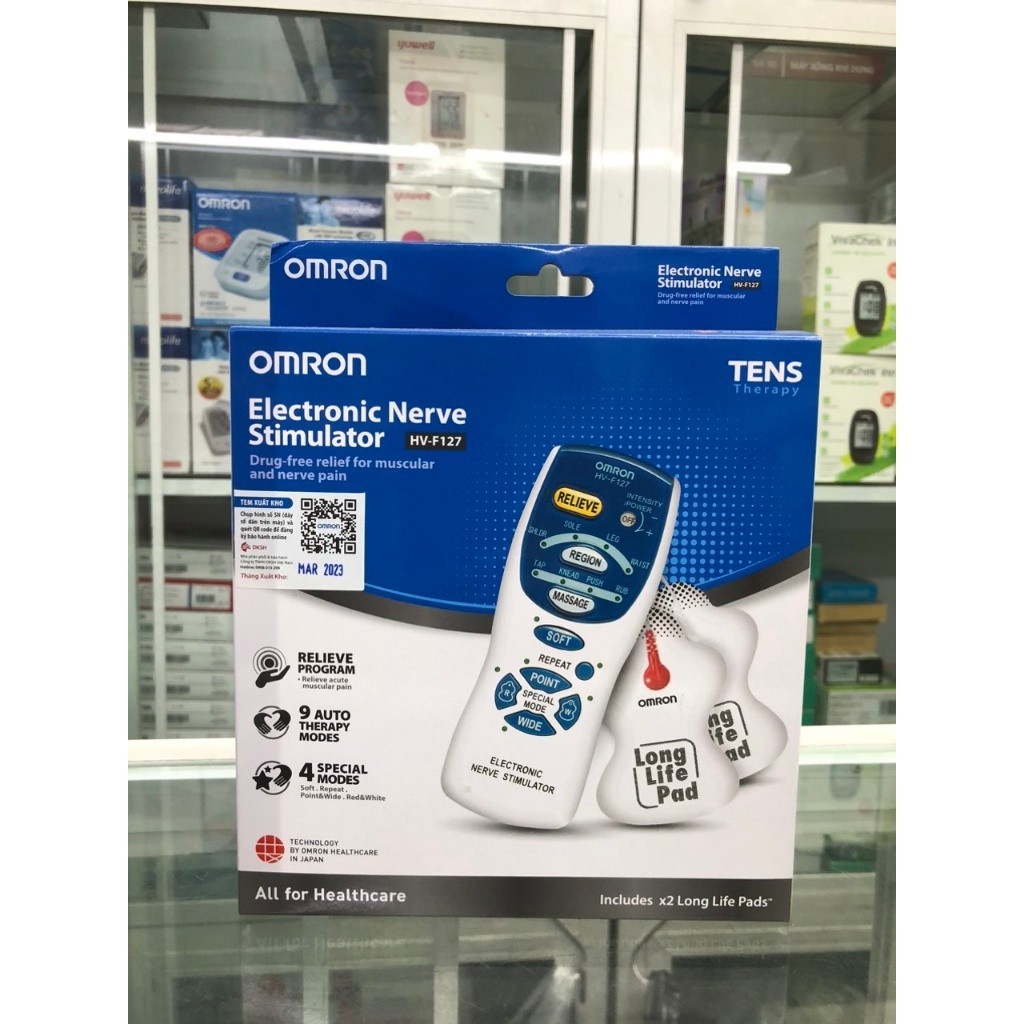Máy xung điện, massage trị liệu OMRON HV-F127 chính hãng | Shopee Việt Nam