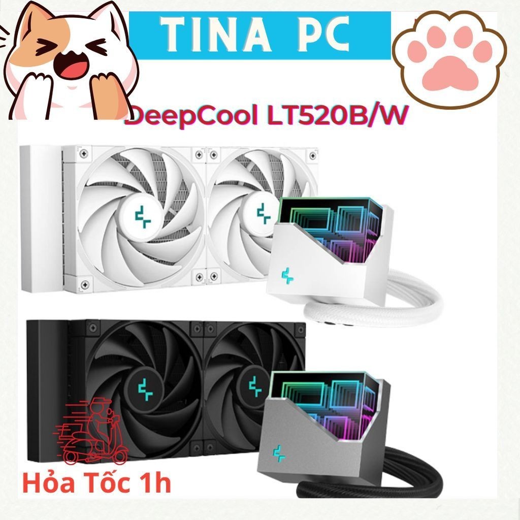 Tản Nhiệt Nước AIO Deepcool LT520 ARGB 240mm - Màu Đen / Trắng Tản ...