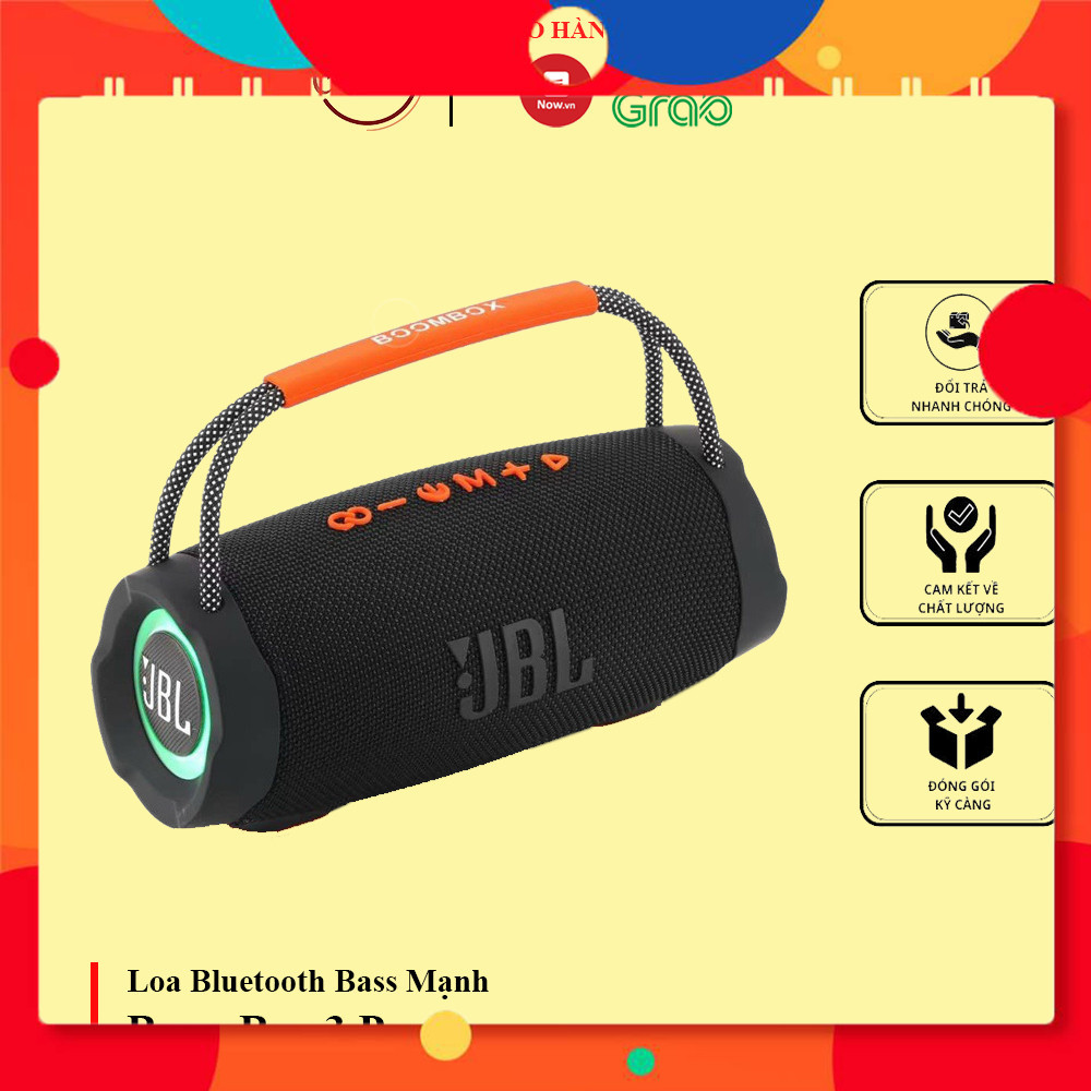 Loa Bluetooth JBL Boombox 3 Pro Bass Mạnh, Chống Nước, Bluetooth 5.1 ...