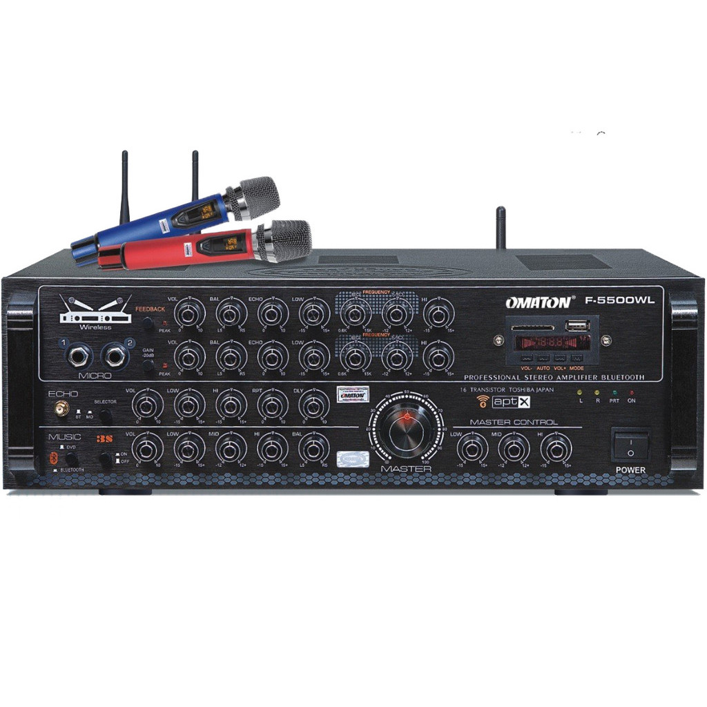 [HCM] Ampli Omaton F-5500WL tích hợp microphone | Shopee Việt Nam