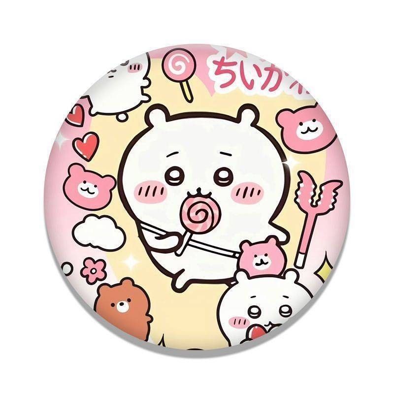 Self-Mocking Bear Chiikawa Badge Xiaoba USSA Qiji Flying Squirrel Otter ...