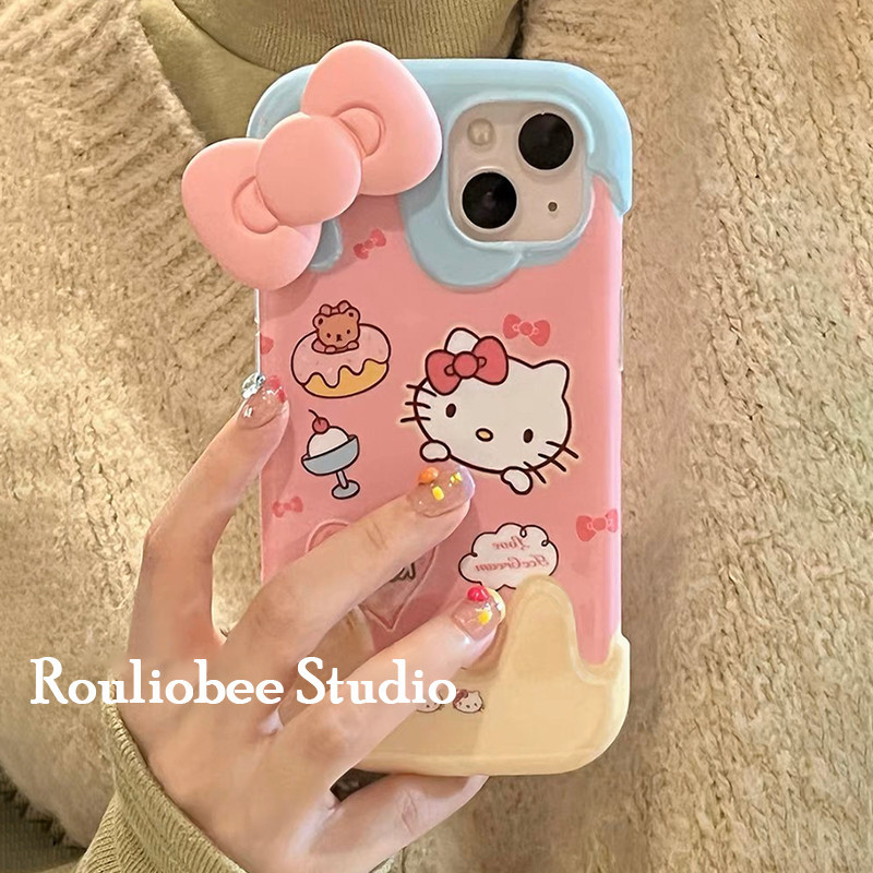 Iphone Ice Cream Stereobow Dễ Thương KT Girl Niche Ins Style Chống Sốc ...