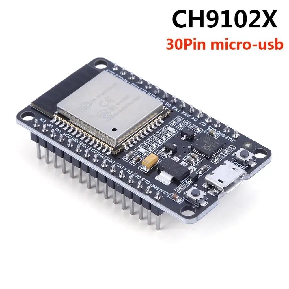 Bảng phát triển ESP32 TYPE-C / Micro-USB CH340C CP2102 CH9102X WiFi + Bluetooth Dual Core ...