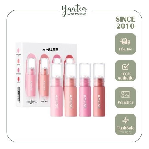 Set Son Amuse Mini Jel-Fit Tint 1.3g | Shopee Việt Nam