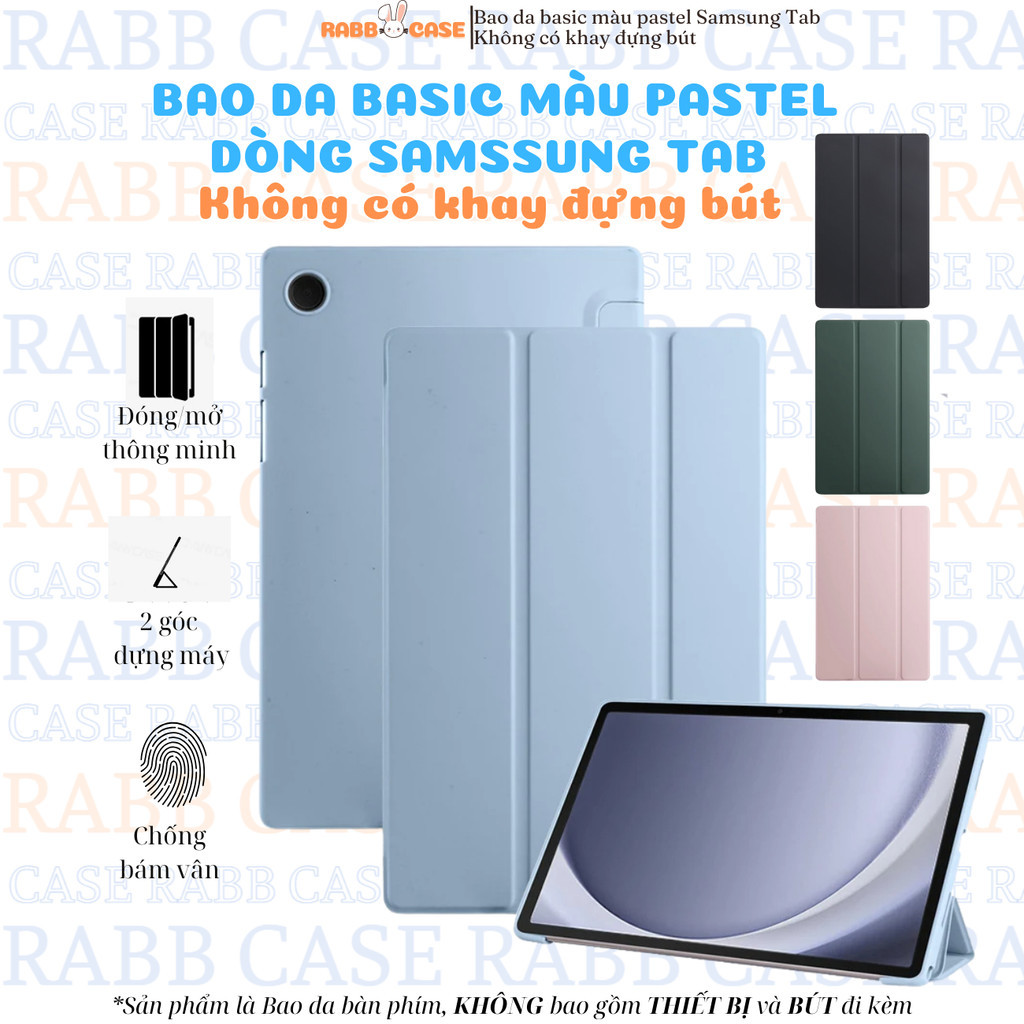 Bao da cơ bản basic dành cho dòng Samsung Tab A7/8/9, S6 Lite/S7/S8/S9 ...