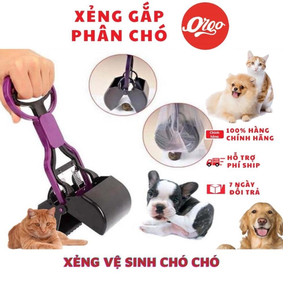Xẻng gắp phân chó ORGO có cán hốt kít chó tiện dụng sạch sẽ 28cm (chọn ...