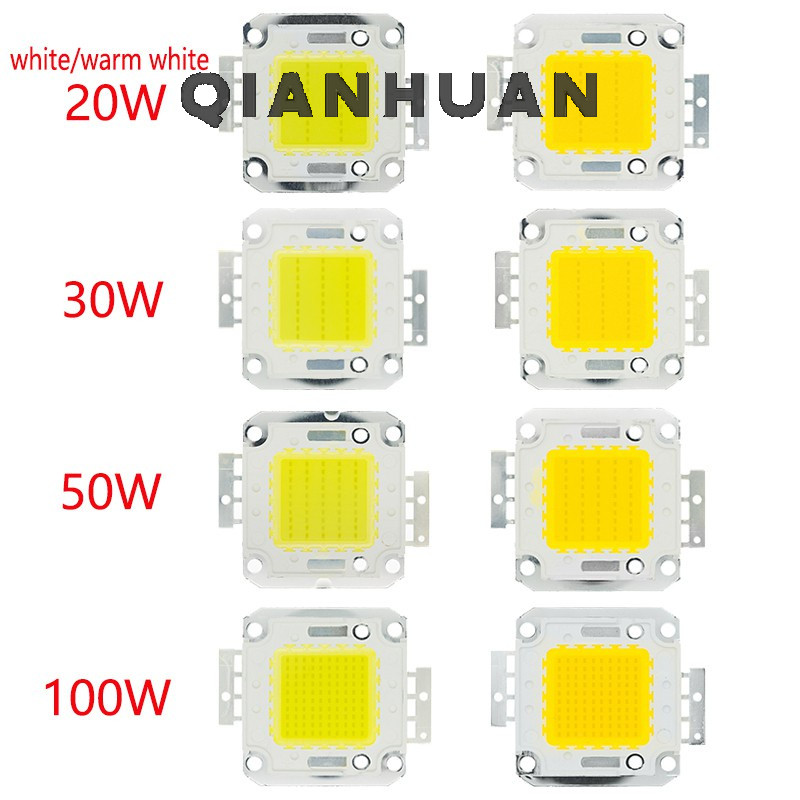 Qianhuan chip LED trắng công suất cao 10W 20W 30W 50W 100W 24 * 44mil 32V-34V 3200K-6500K 600 ...