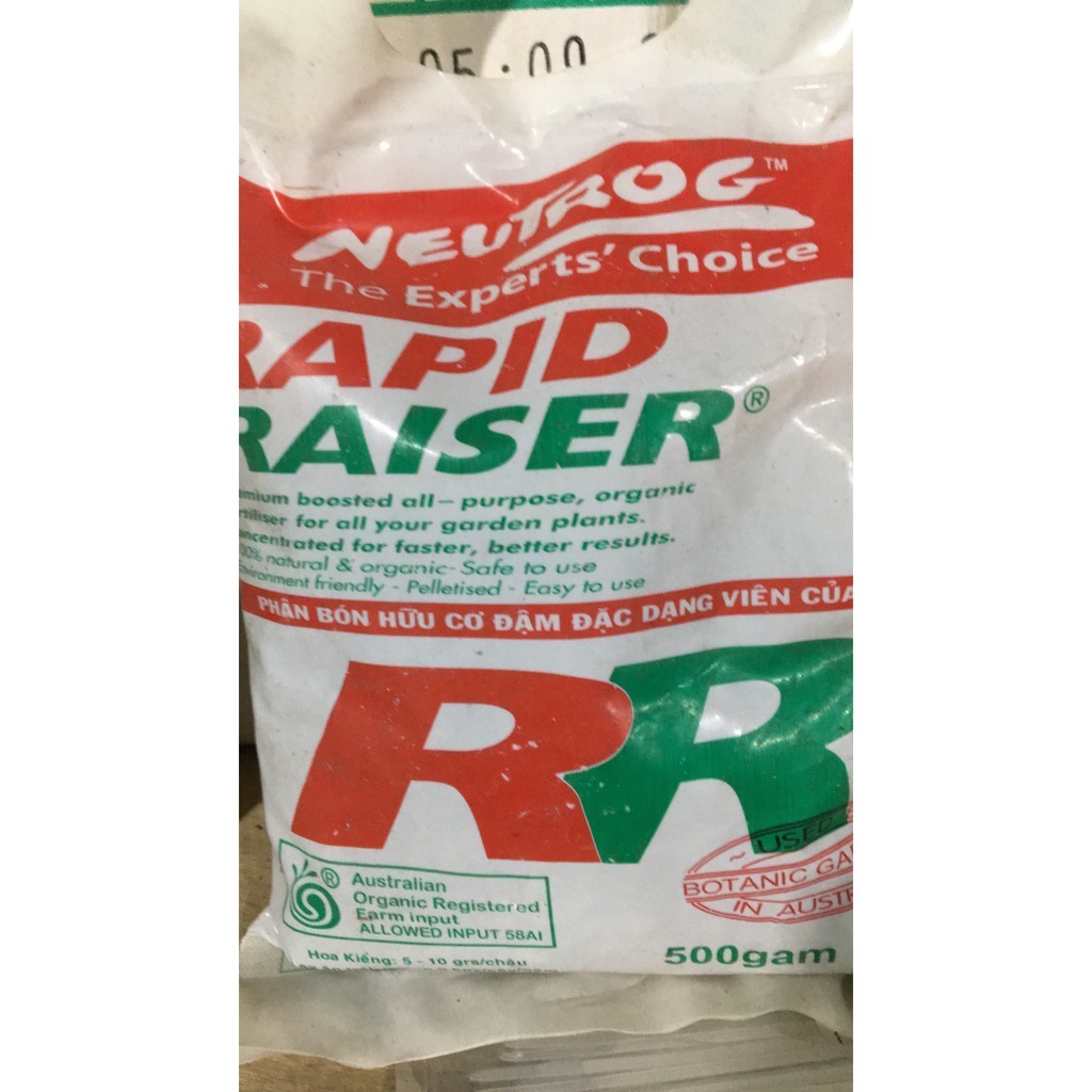 PHÂN HỮU CƠ ÚC RAPID RAISER - RR GÓI 500GR | Shopee Việt Nam