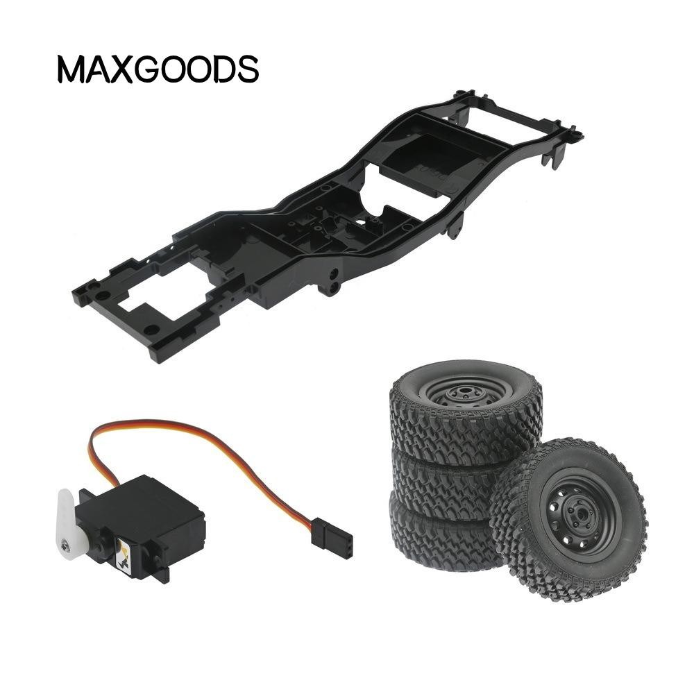 Maxgoods RC Crawler Servo Lốp, Bộ khung khung gầm 1: 12 phổ thông MN82 ...