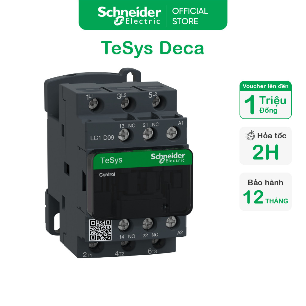 Khởi động từ Contactor - 3P(3NO) - Coil 48VAC - Schneider Electric ...
