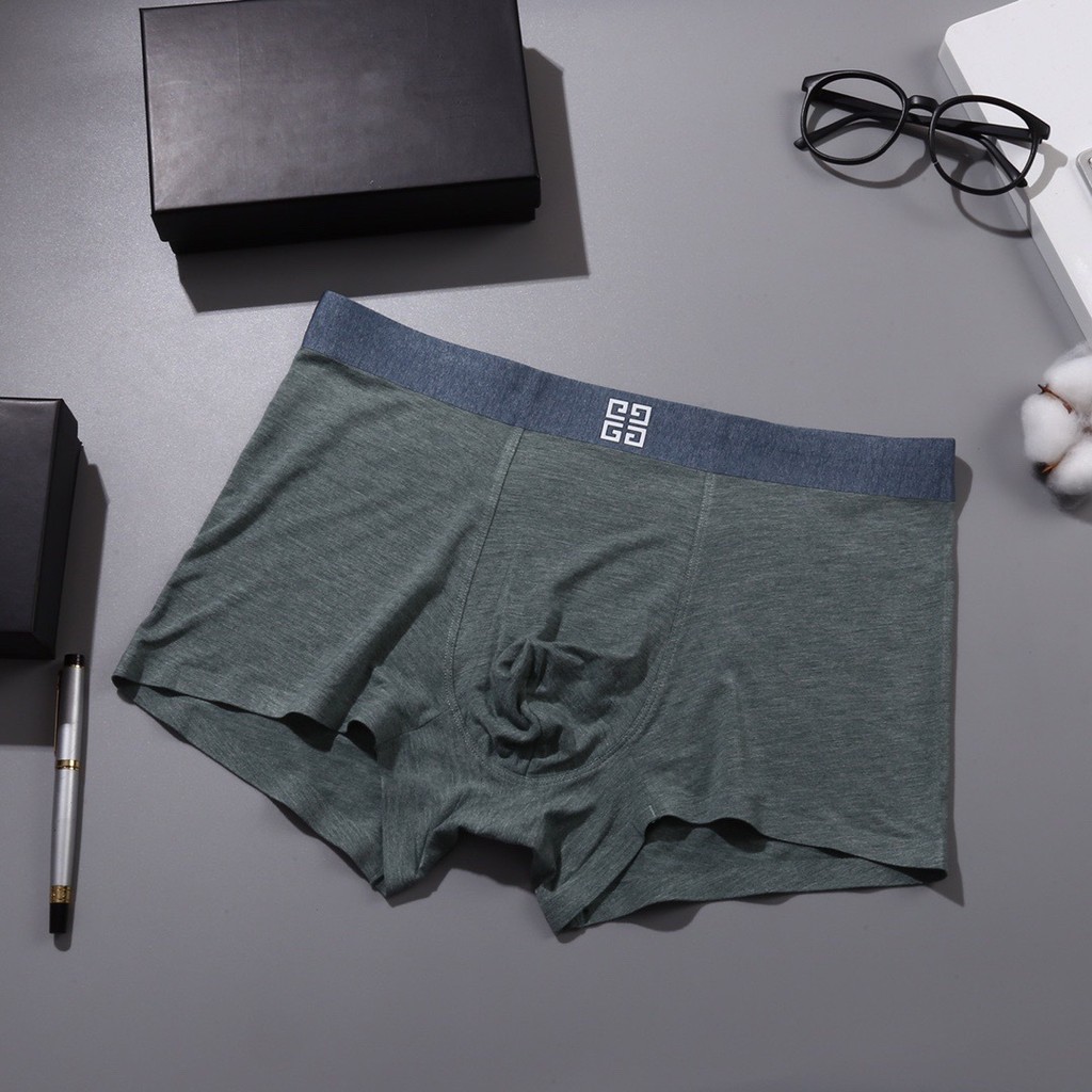 Givenchy2145 3 Gói, Quần lót Boxer mềm thoáng khí bằng vải Cotton ...