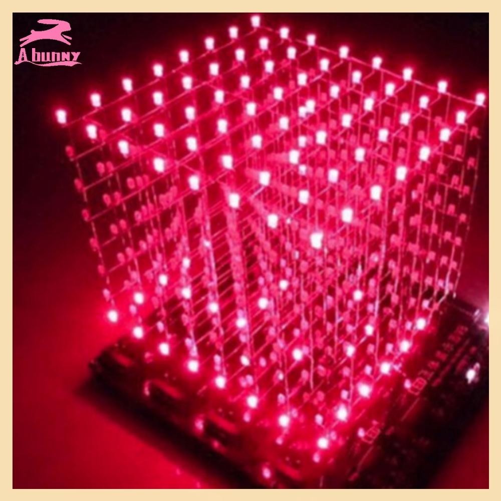 Abunnyvn 3d8 8x8x8 3mm 3 D Squared Diy Kit Led Cube Pcb Board 45 55 V Dành Cho Trẻ Em Học 