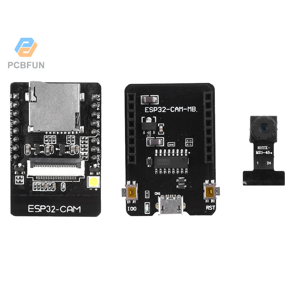 Pcbfun ESP32-CAM WIFI BT Ban Phát Triển 2.0MP ESP32-S Mô-đun Mở Rộng Mô-đun Camera OV2640 Mô-đun ...