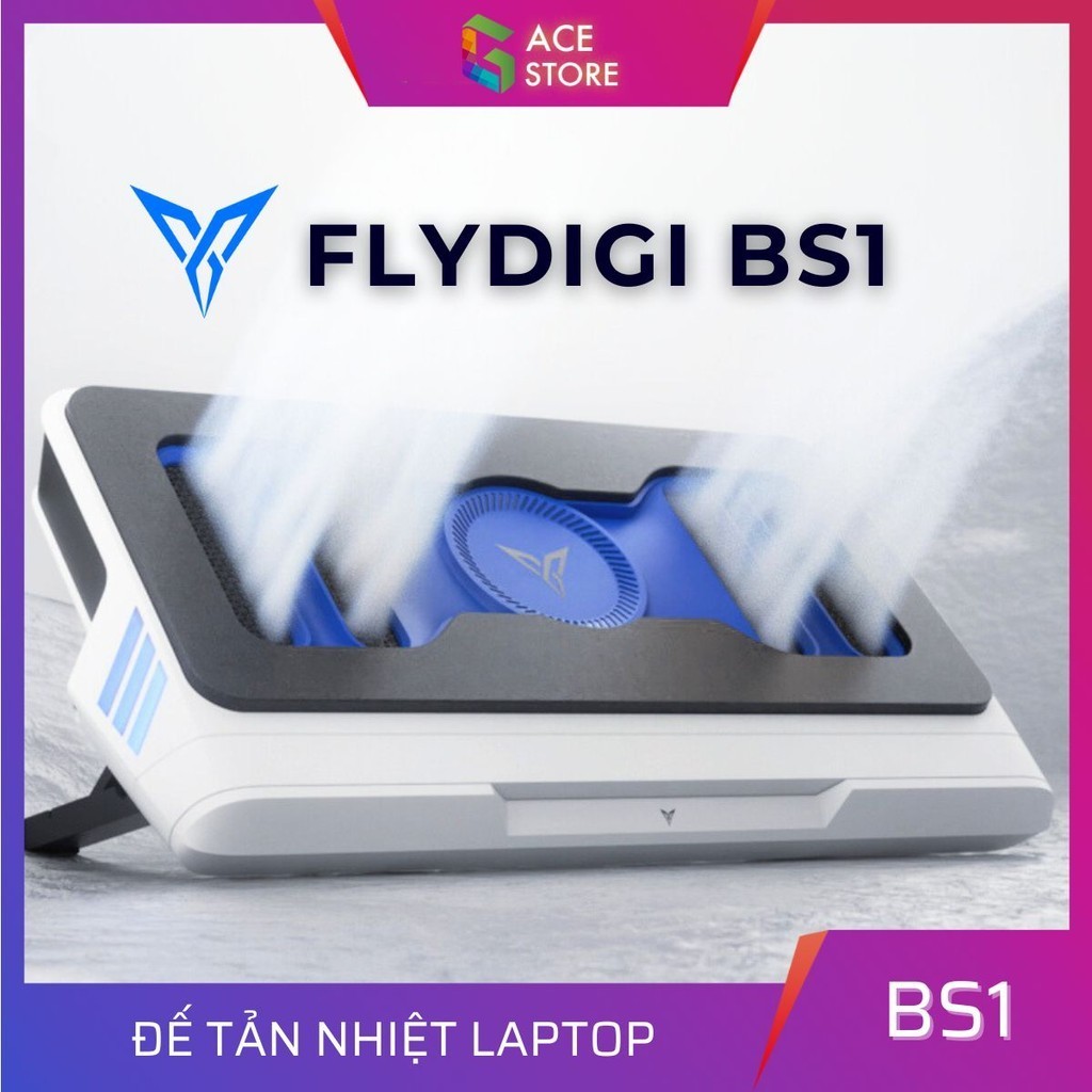 Flydigi BS1 | Để tản nhiệt laptop cao cấp không tiếng ồn, tích hợp 4 ...