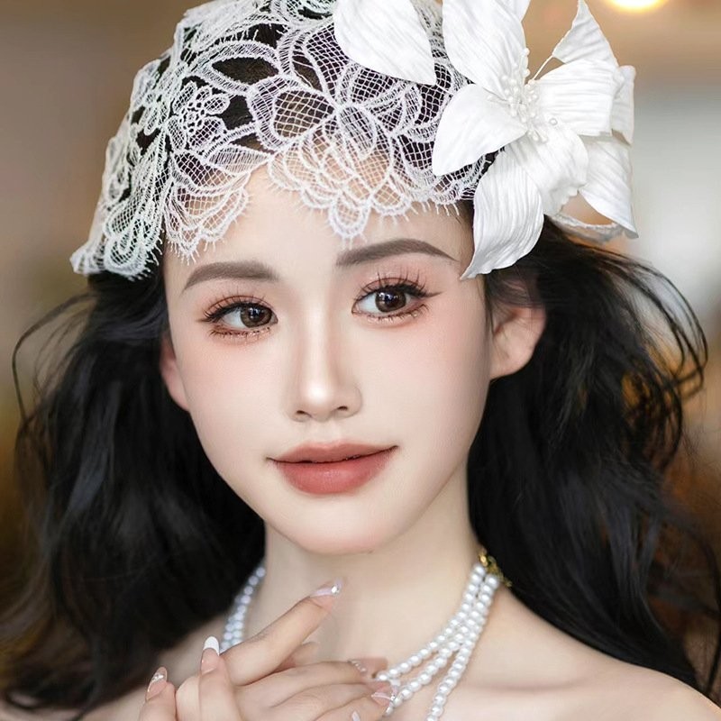 Mũ hoa ren thủ công phong cách Cộng hòa cổ điển, mũ nón ren, phong cách ...
