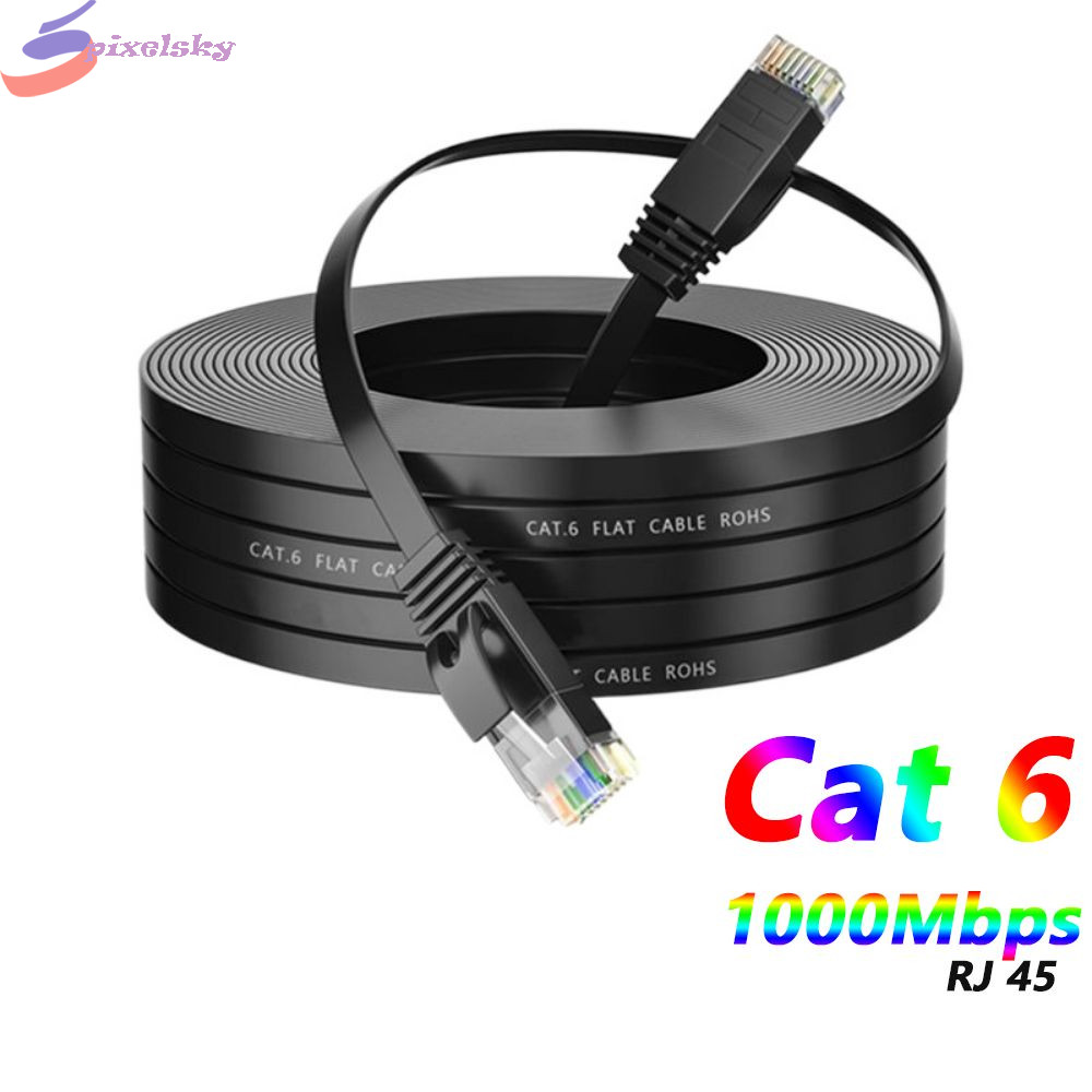 Cáp PIXELSKY Cat6 Lan, Dây vá tương thích Cáp Ethernet chống nhiễu Cat ...