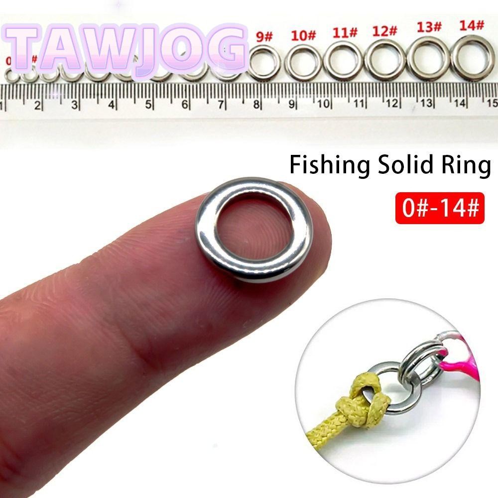 Tawjog 10-20 chiếc Vòng Jigging, Snap Split Ring Heavy Duty Fishing Solid Ring, Giải quyết câu ...