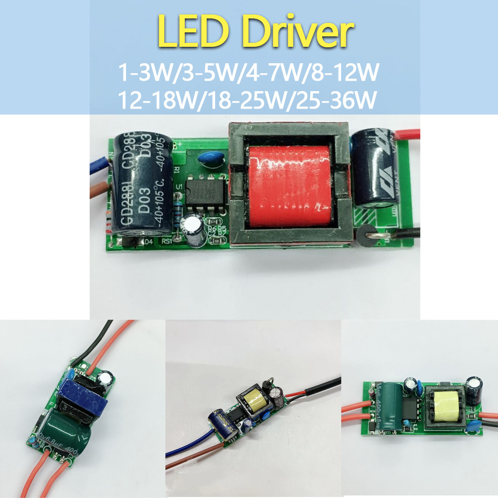 Trình điều khiển LED 1-3W 3-5W 4-7W 8-12W 12-24W 25-36W 36-50W 24-36V ...