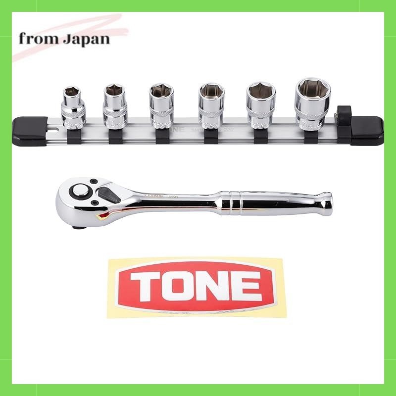 TONE Socket Wrench Set (Hexagonal w/Holder) SHCH3080 Insertion angle 9.5mm (3/8") Contents 7 pcs ...