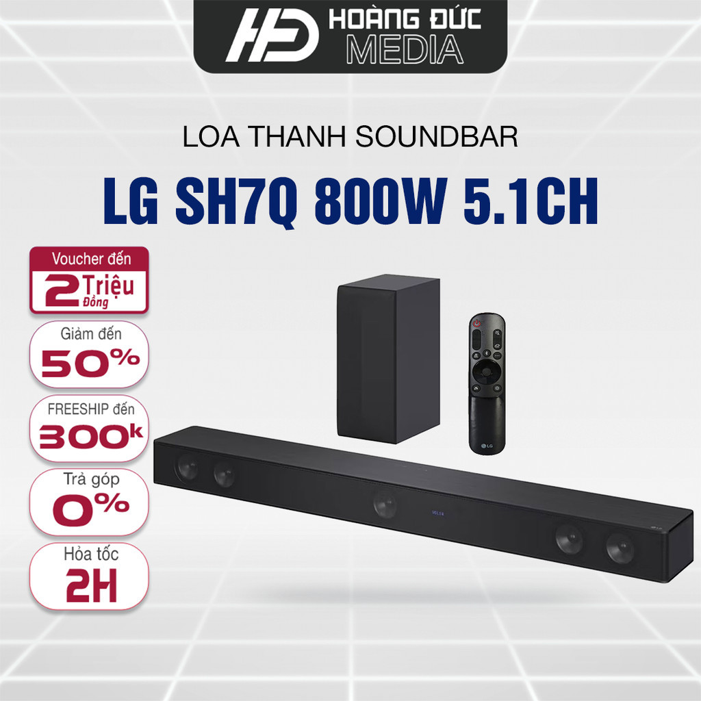 Loa Thanh Soundbar LG SH7Q 5.1ch 800W Hàng Chính Hãng 100% Bảo Hàn | Shopee Việt Nam