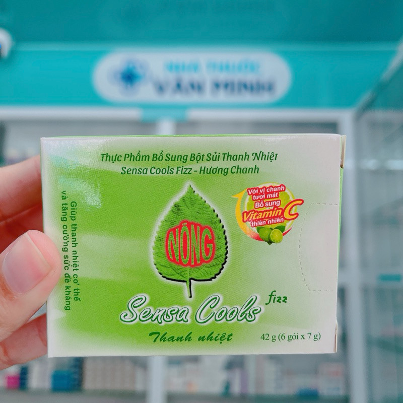 [Chính hãng] Bột sủi thanh nhiệt Sensa Cools Hộp 6 Gói | Shopee Việt Nam