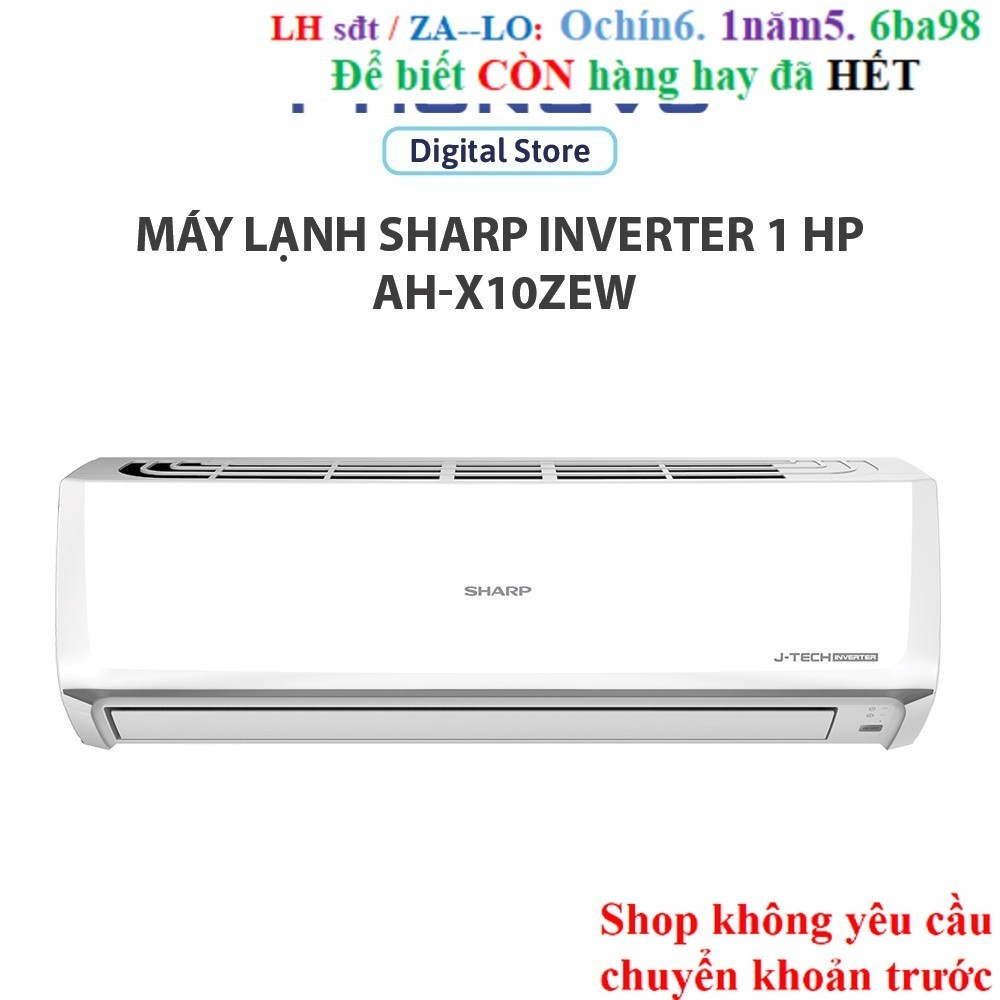 > Máy lạnh Sharp Inverter 1 HP AH-X10ZEW - Bảo hành 24 tháng | Shopee ...