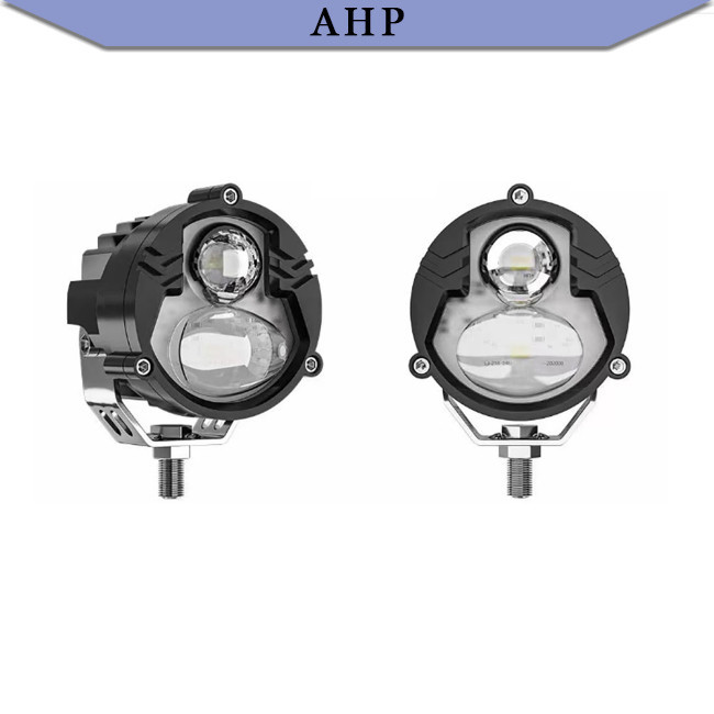 Đèn Pha LED Xe Máy AHP 12V 28W 1000LM Màu Kép 3500K Vàng 6000K Trắng ...