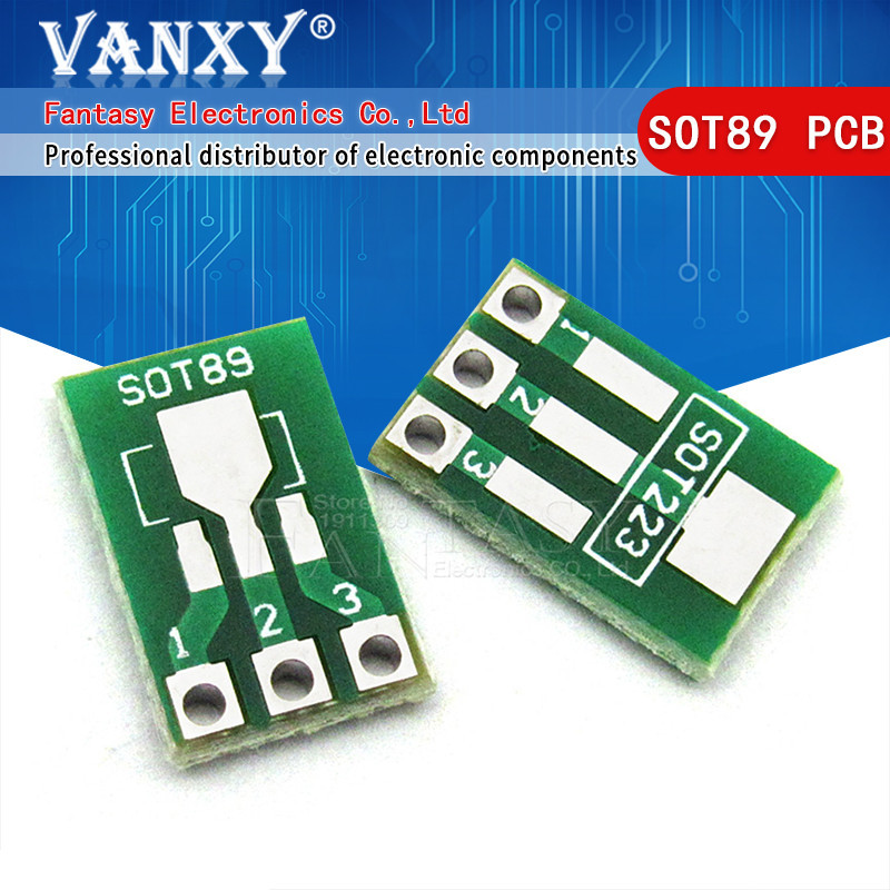 20 Chiếc SOT89 SOT-89 SOT-223 SOT223 Sang DIP PCB Chuyển Ban DIP Pin ...