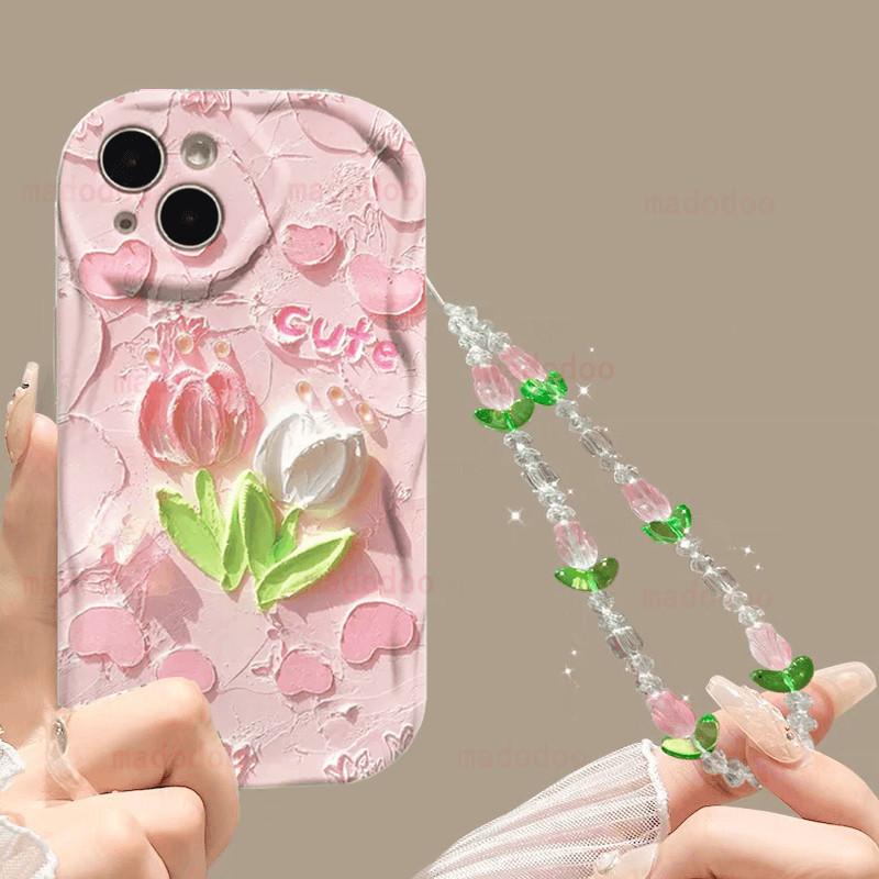 ốp lưng Pink Tulip Flower For Realme C75 C75X Note 50 C65 C63 C61 C67 ...