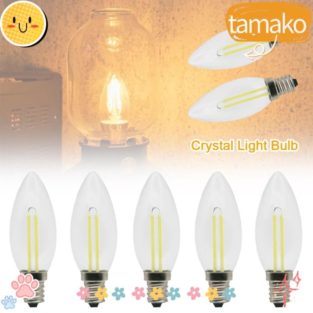 Bóng đèn LED TAMAKO C22T, Bóng đèn pha lê sợi đốt E12 E14, Đèn chùm gia ...