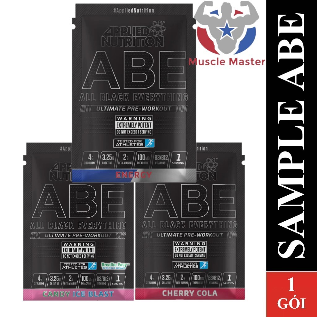 [Đã Bán 2,2k] Sample ABE Gói Thử Tăng sức Mạnh Sức Bền Trong Tập luyện ...