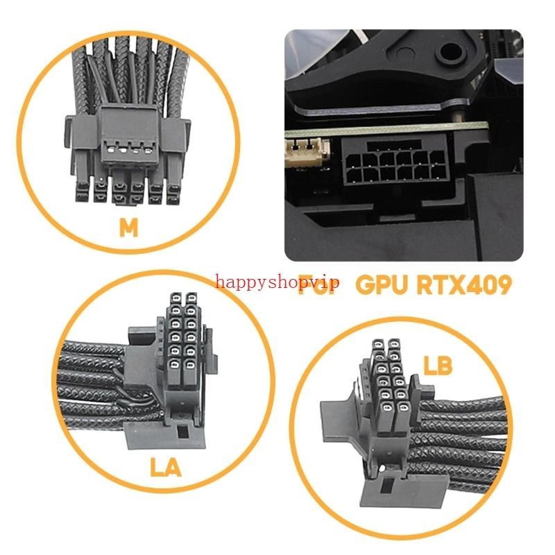 Hsv RTX4090 RTX4080 12VHPWR 16P 12 + 4 đến 4x8-pin Bộ chia 12VHPWR đến ...