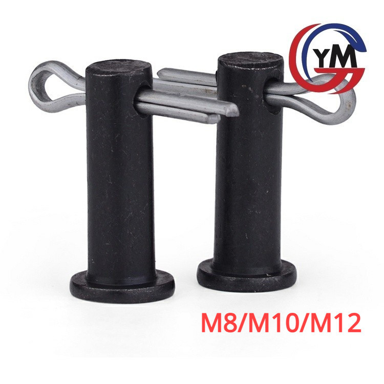 [Ymh1] Trục gài chốt chẻ, chốt định vị bắt chốt chẻ，Chốt chẻ Gb882 với trục chốt lỗ Đầu phẳng ...