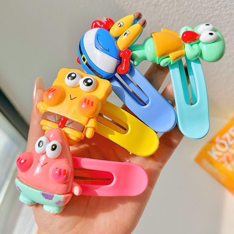 Siêu Dễ Thương SpongeBob Trẻ Em Kẹp Tóc Cô Gái Ngọt Ngào Kẹp Tóc Pie ...