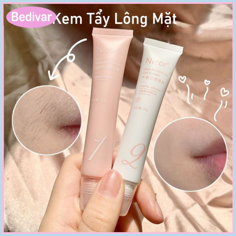 Bedivar Tẩy lông môi, Kem tẩy lông Son lip nhẹ nhàng loại bỏ lông môi ...