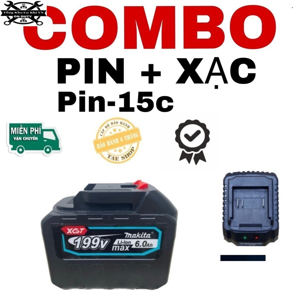 Pin 15 cell chân pin makita m21 có đèn báo pin loại mới . Tổng kho cơ ...