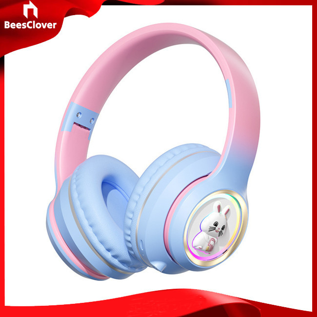 Tai nghe không dây BeesClover Tai nghe âm thanh nổi Over-Ear Tai nghe chiếu sáng cho điện thoại ...