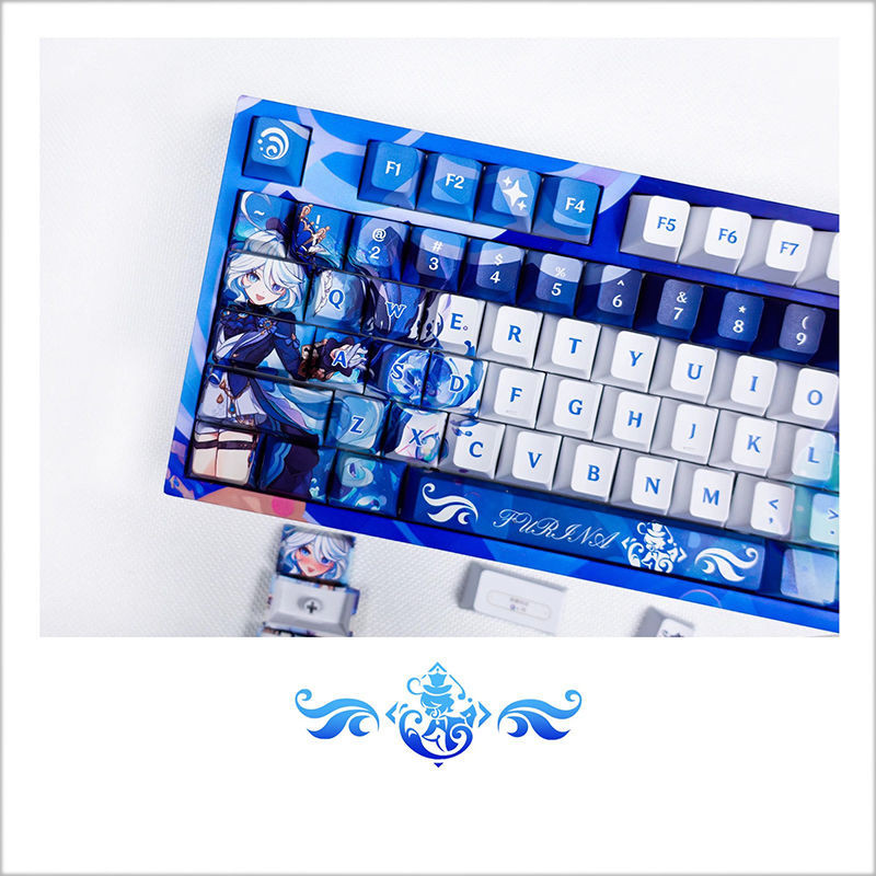 Genshin Impact Furina Focalors Keycap Cherry Profile PBT Bộ Keycap ...
