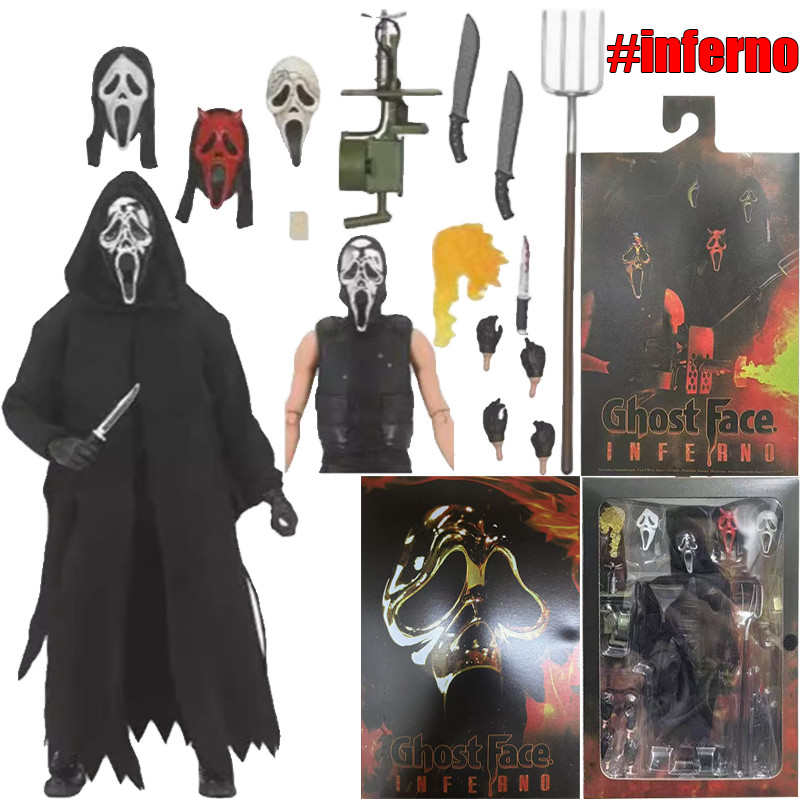 Ghost Face Inferno phiên bản NECA Scream Nhân vật hành động Đồ chơi mô ...
