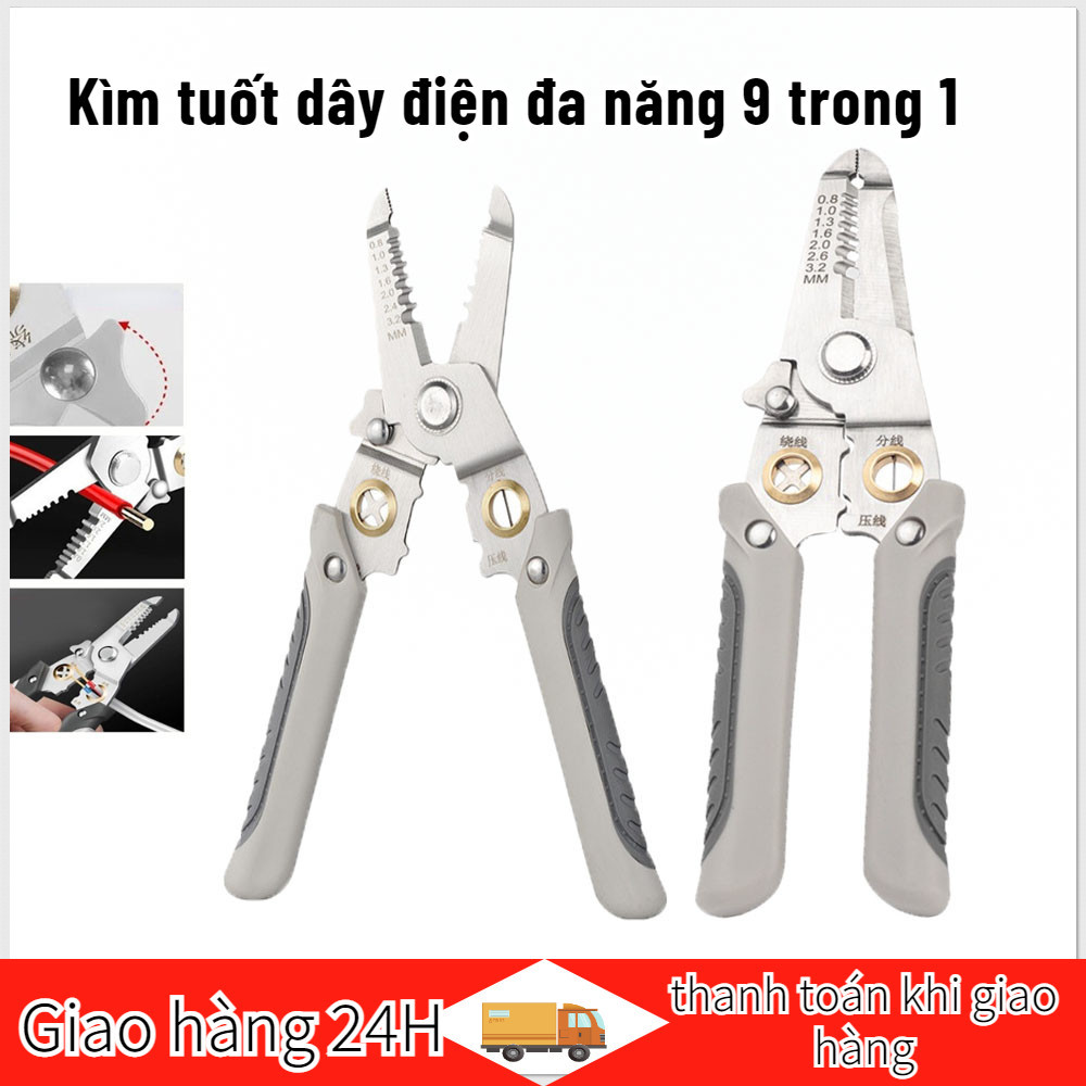 LAMJAD - Máy cắt dây điện đa năng 6 trong 1 Nhật Bản cao cấp có lò xo ...