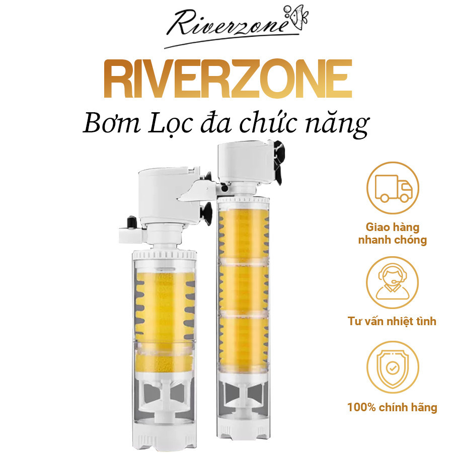 Máy lọc đa chức năng 6 trong 1 Riverzone (Bơm, Lọc, Tạo sóng, Cung cấp oxy, Hút phân, Tạo vi ...