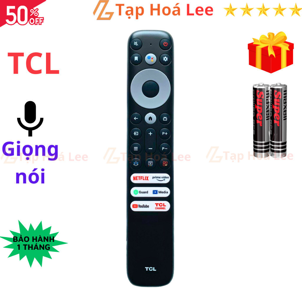 Remote điều khiển tivi TCL Mã 02 Giọng Nói 2022, điều khiển TV TCL Smart tivi internet - Tạp Hóa ...