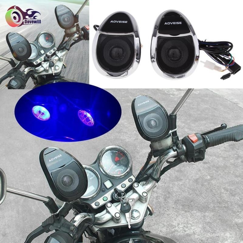 Loa LED âm thanh nổi Bluetooth chống nước cho xe máy Hệ thống âm thanh ...
